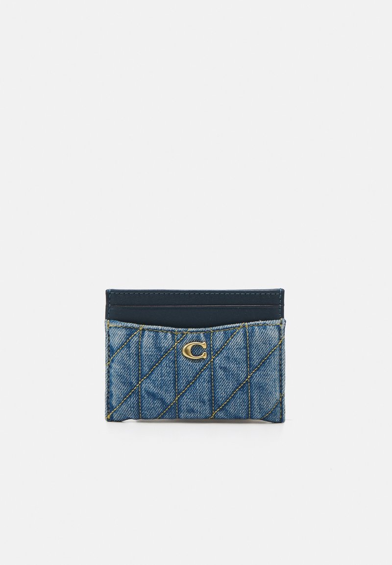 Coach QUILTED ESSENTIAL CARD CASE - Geldbörse - indigo/blue denim ...