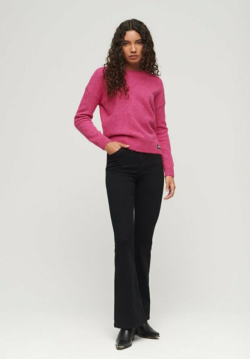 Superdry ESSENTIAL CREW NECK - Pullover - dusty raspberry/rose - ZALANDO.FR