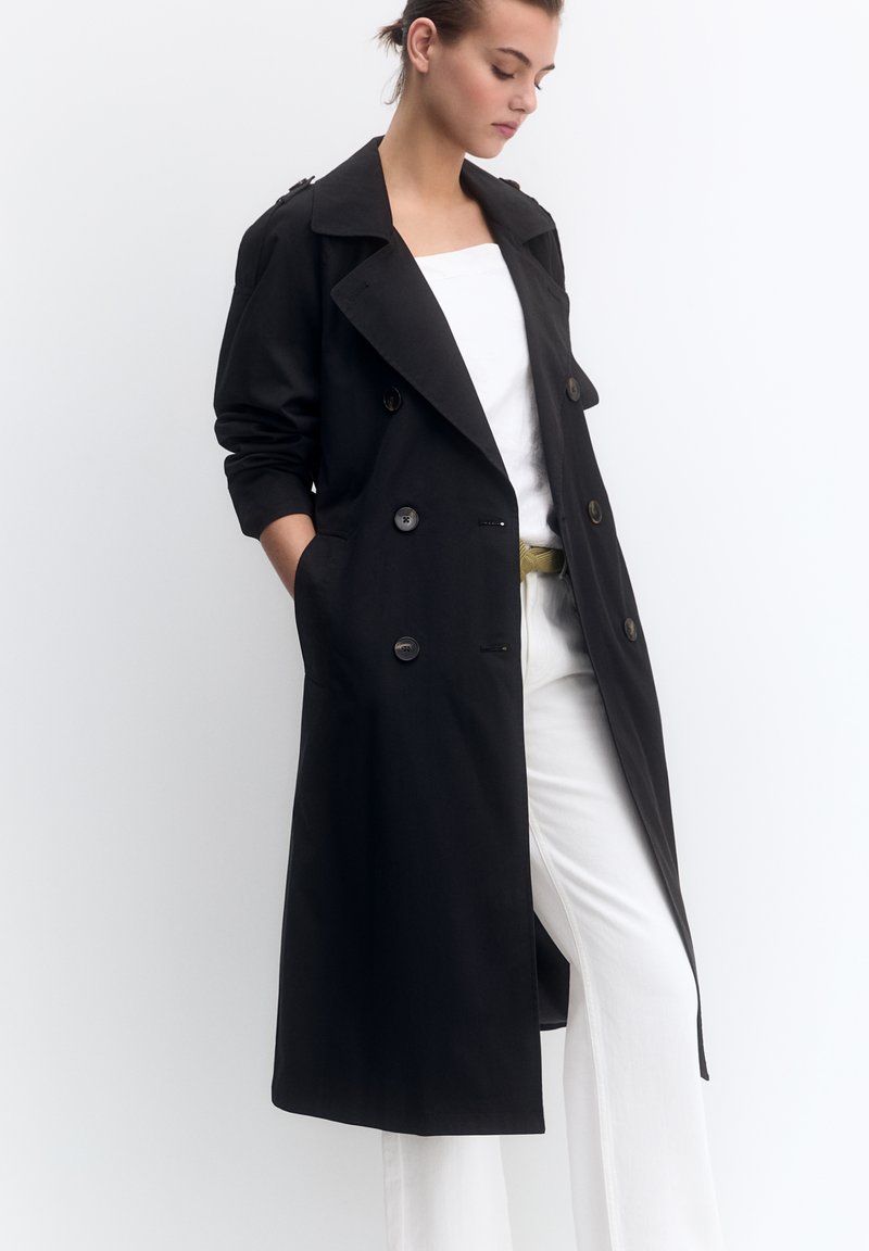 PULL&BEAR BASIC - Trench - black/nero - Zalando.it