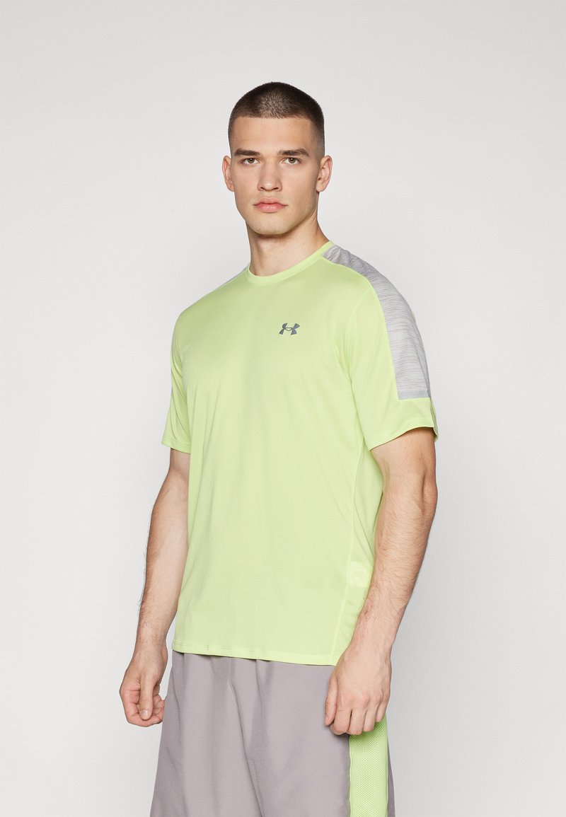 Under Armour TECH UTILITY - T-shirt print - morph green/tetra gray ...