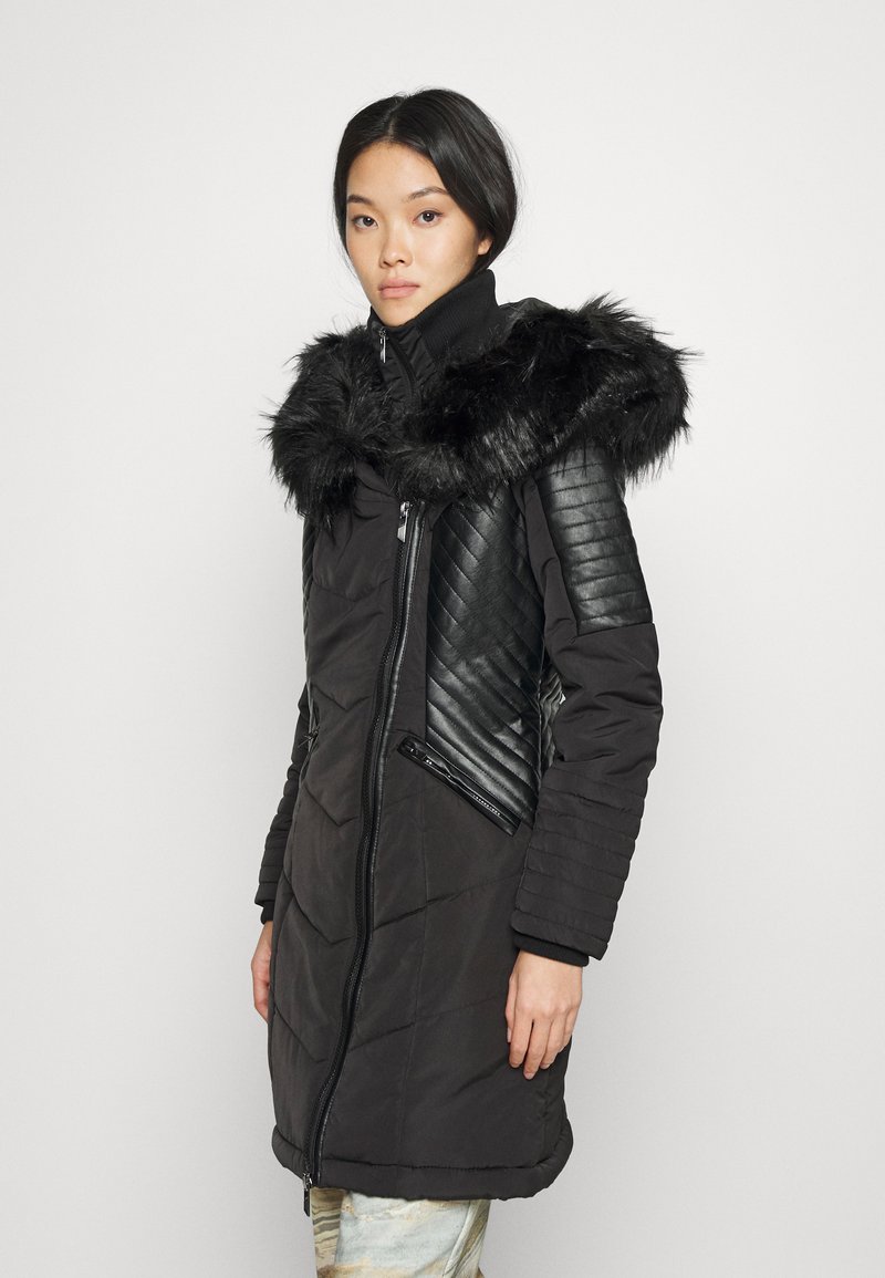 ONLY ONLLINETTE FUR OTW - Winter coat - black - Zalando.co.uk
