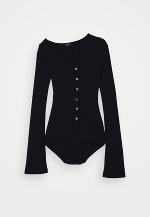 A.W.A.K.E. MODE FRONT BUTTON CLOSURE - Blouse - black/zwart - Zalando.nl