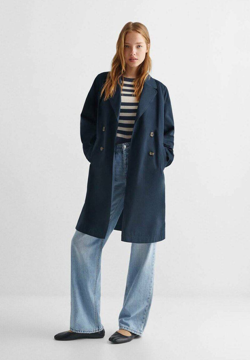 Mango Kids Trenchcoat - dark blue/donkerblauw - Zalando.nl