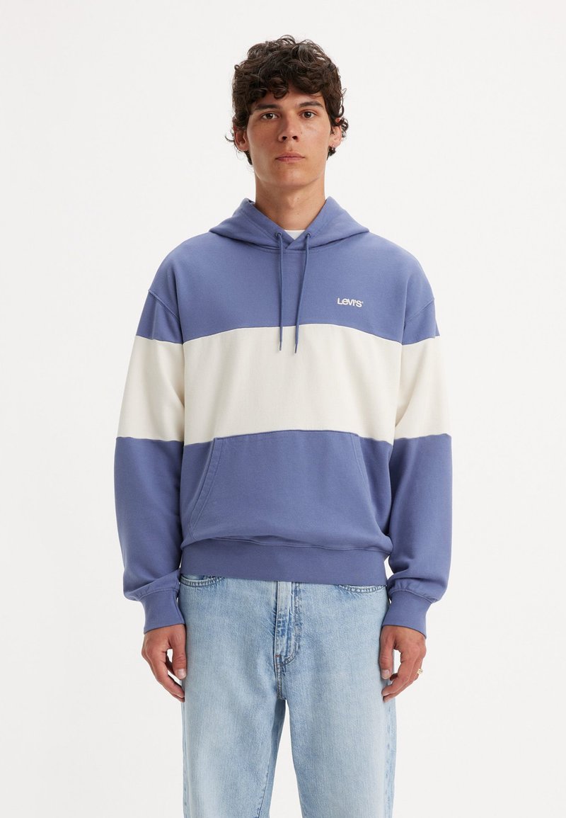 Levi's® BLOCKED HOODIE - Sweat à capuche - comber coastal fjord/tofu ...