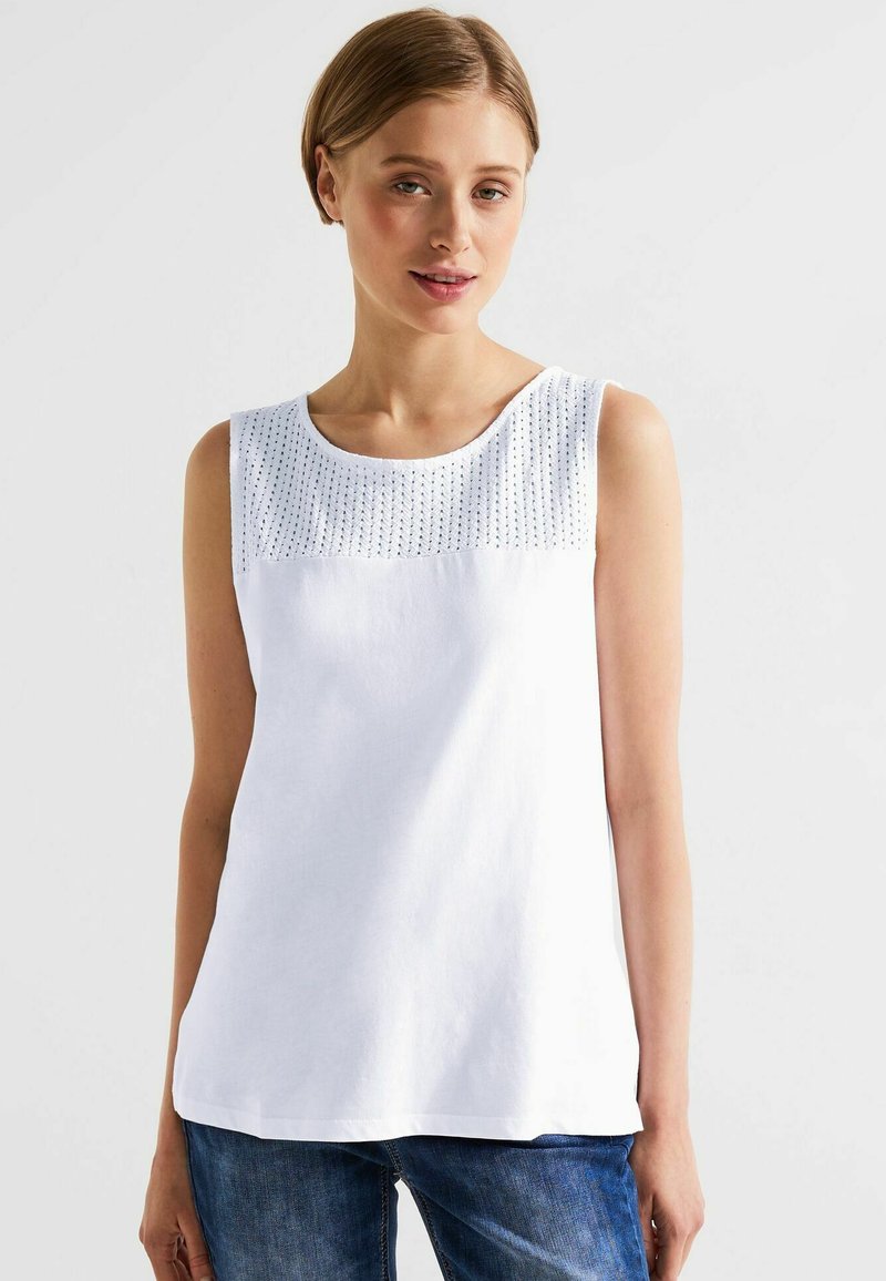 Street One MIT DETAIL - Top - weiß - Zalando.ch