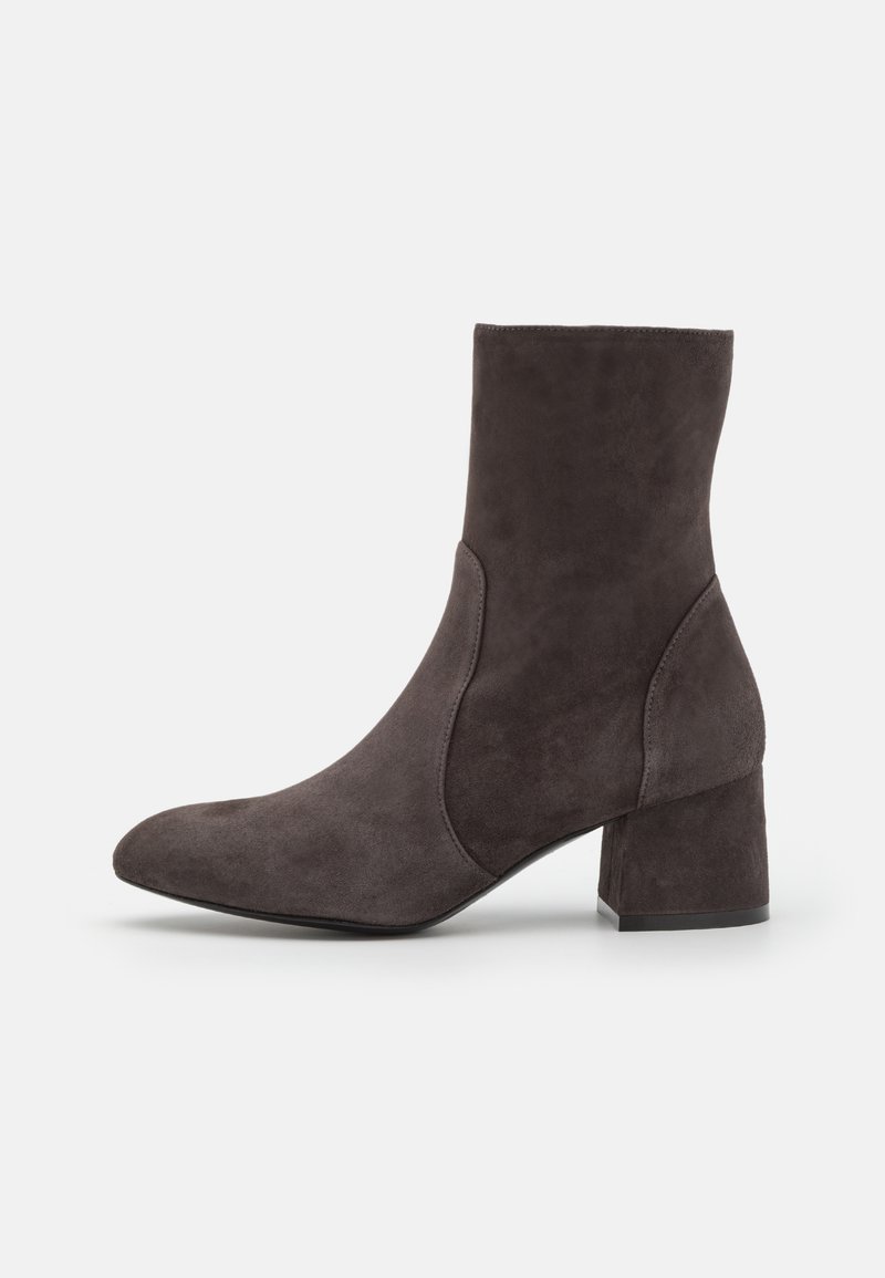 Stuart Weitzman FLAREBLOCK ZIP BOOTIES - Classic ankle boots - slate ...