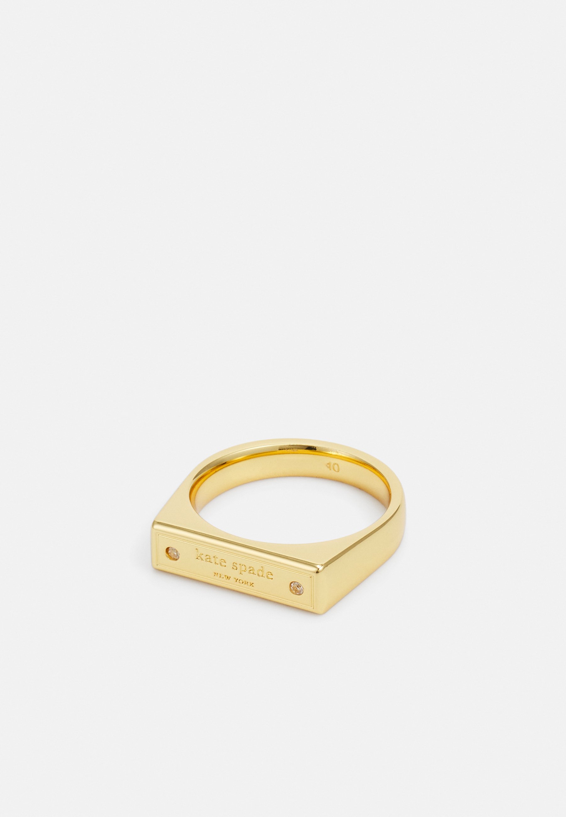 kate spade new york ICON BAR RING Ring gold coloured clear goldfarben Zalando
