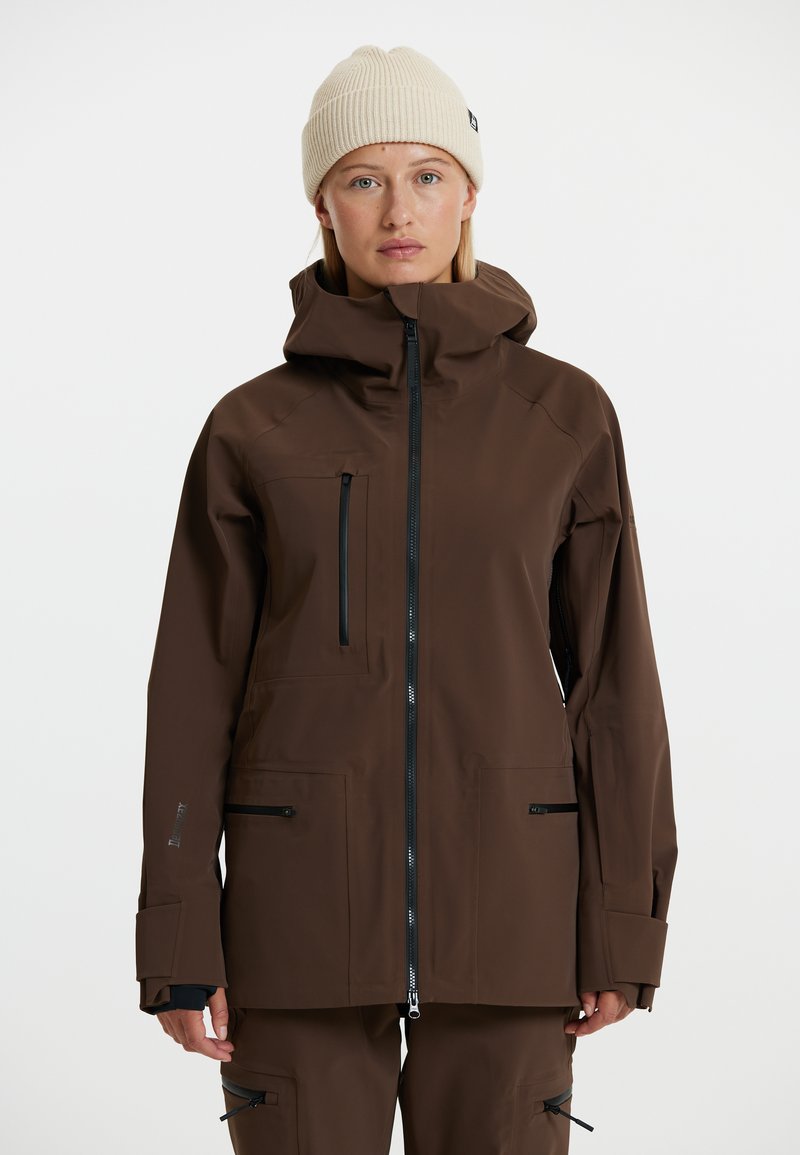 SOS LIPNO - Laskettelutakki - slate black/tummanruskea - Zalando.fi