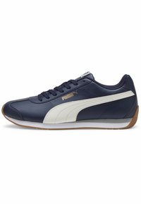 Puma TURIN III - Sneaker low - navy vapor gray cool mid gray gold/blau ...