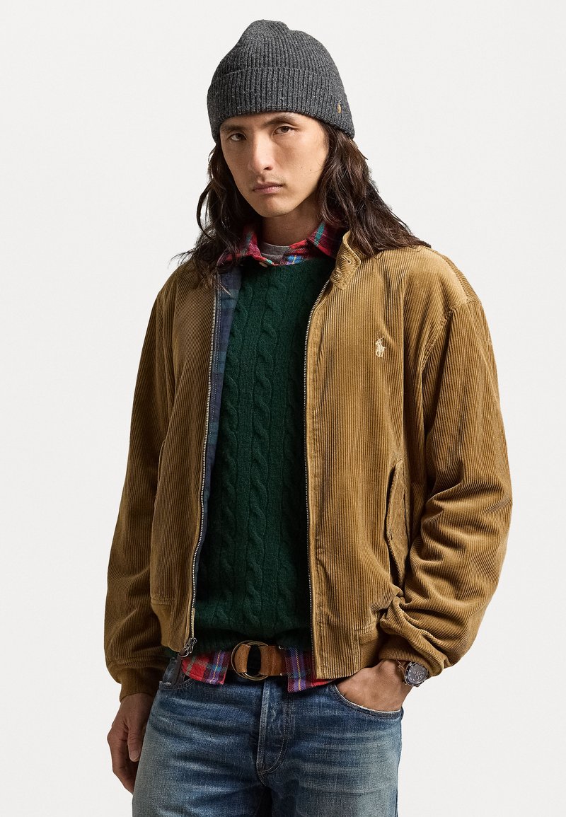 Polo Ralph Lauren CORDUROY JACKET - Bomber Jacket - sandsurf/sand ...