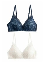 Next DETAIL 2 PACK - Triangle bra - blue neutral/blue - Zalando
