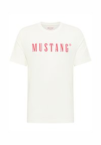 Mustang Triko s potiskem - weiß/špinavě bílá - Zalando.cz