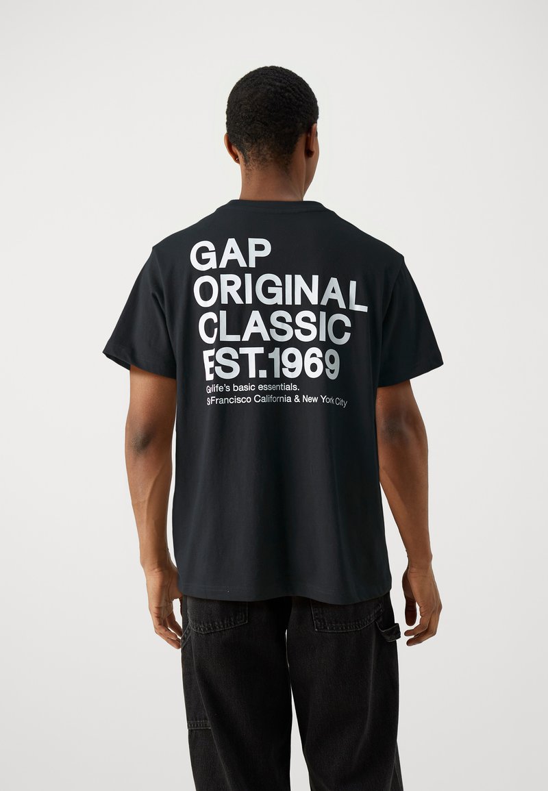 GAP LOGO - T-Shirt print - black/schwarz - Zalando.de