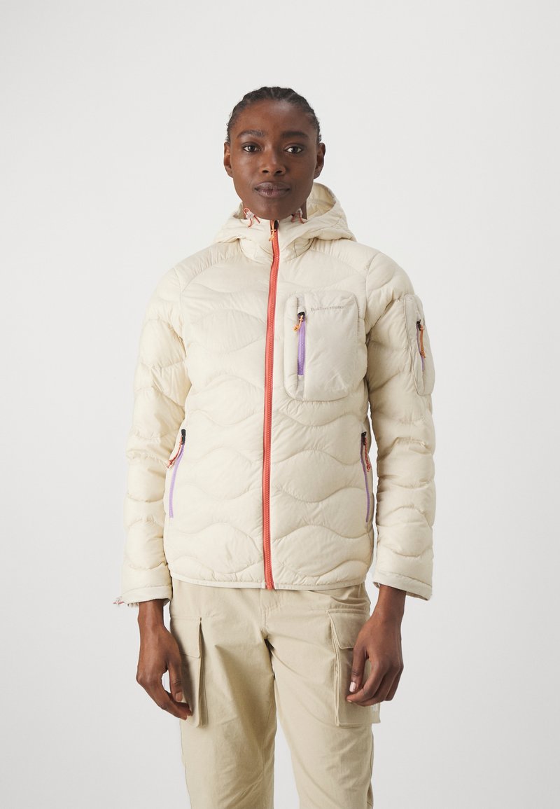 Peak Performance HELIUM UTILITY - Páperová bunda - sand fog/vintage ...