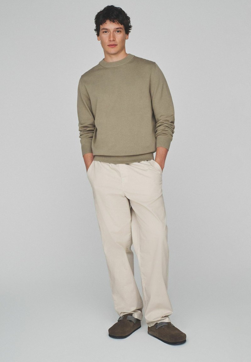 THE SET REGULAR FIT - FINE CREW NECK 3 PACK - Striktrøje - blue/green ...