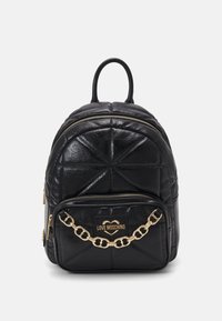 Love Moschino GEOMETRIC QUILTED - Reppu - nero/musta - Zalando.fi