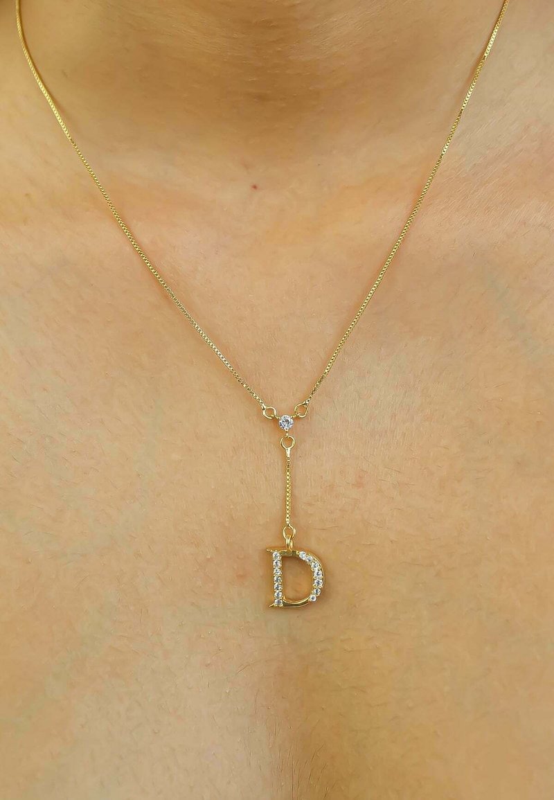 Be Sunset INITIAL ALPHABET LETTER D PENDANT - Kaelakee - gold ...