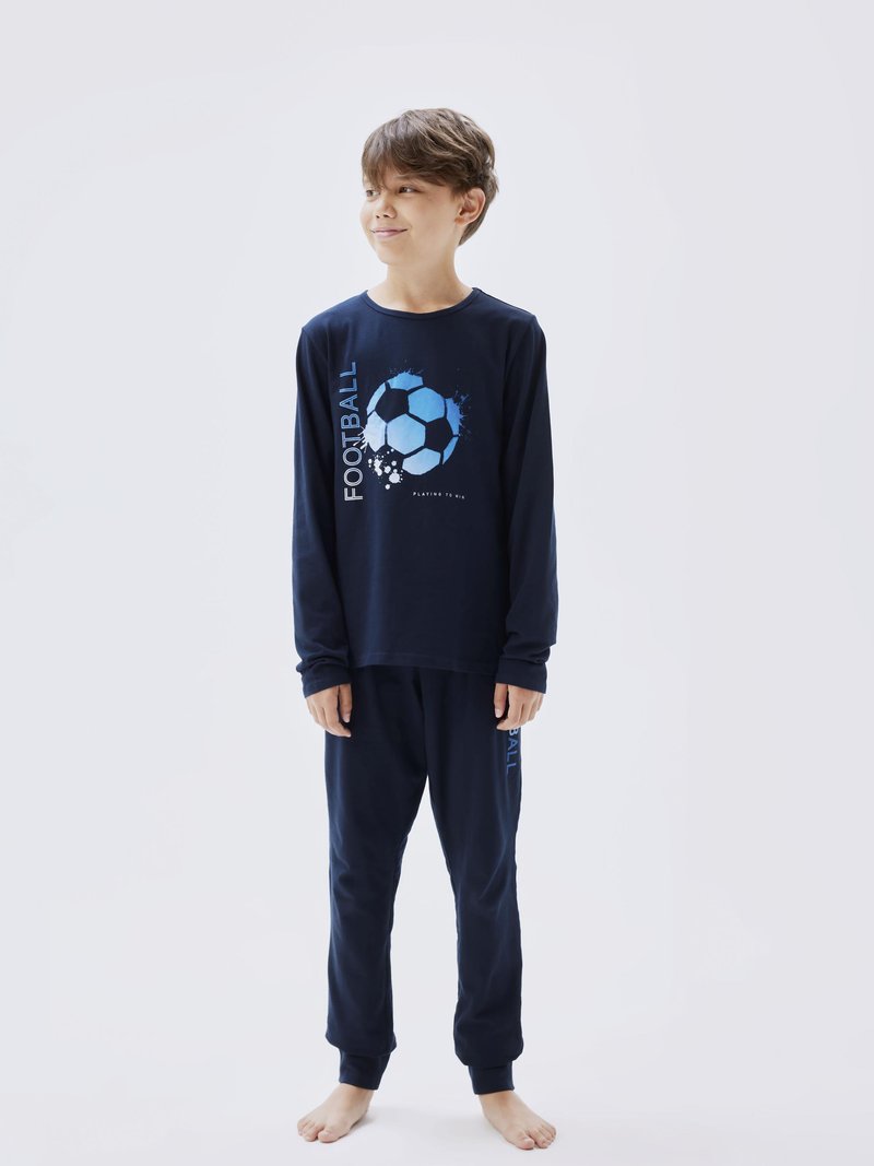 Name it NKMNIGHTSET FOOTBALL - Pyjamas - dark sapphire/mörkblå - Zalando.se