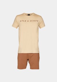 Lyle & Scott OAKLEY - Pizsama szett - bison/törtfehér - Zalando.hu
