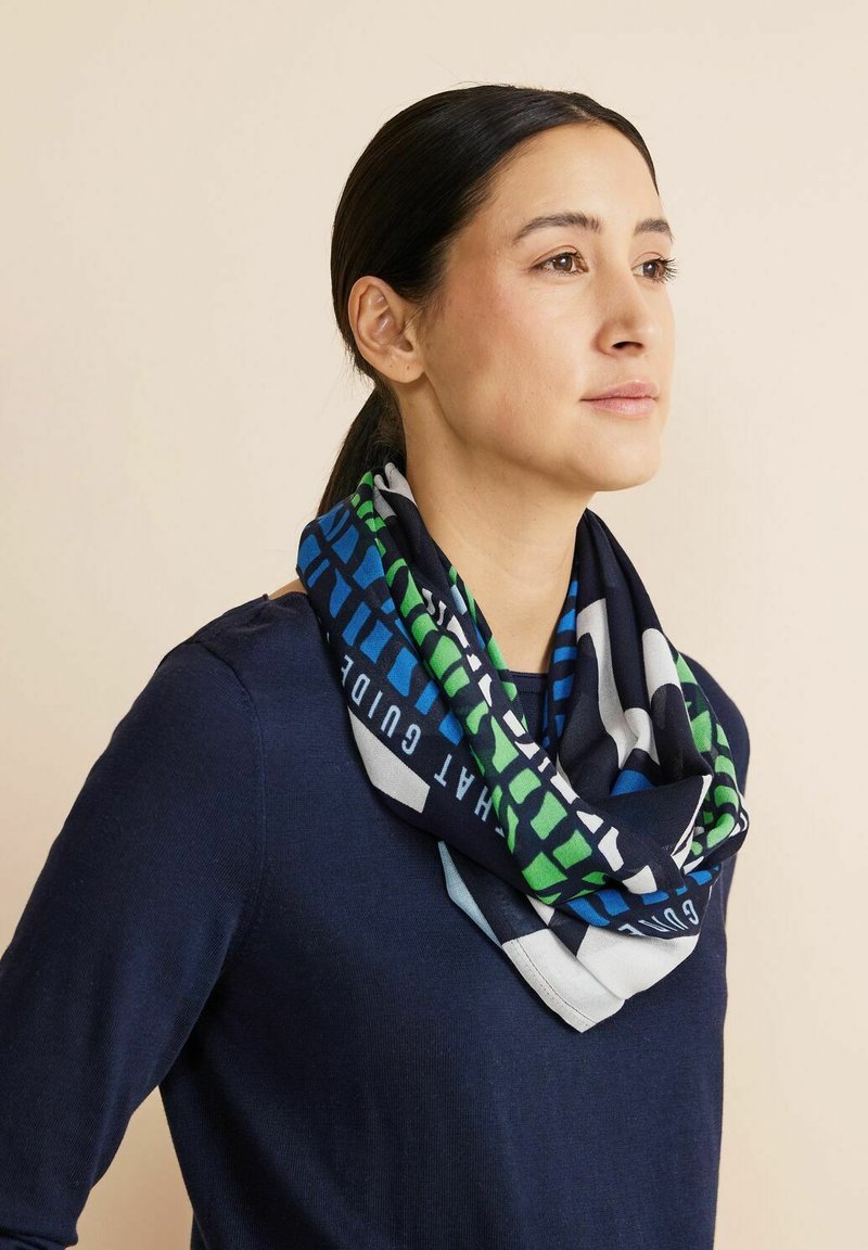 Street One PRINTLOOP - Scarf - blau/dark blue - Zalando.de