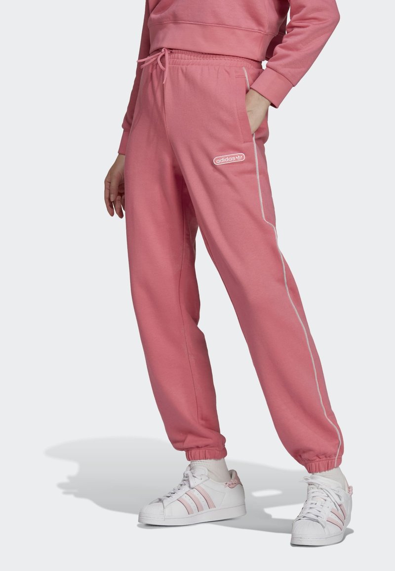 adidas Originals RETRO LUXURY - Tracksuit bottoms - rose tone/pink ...
