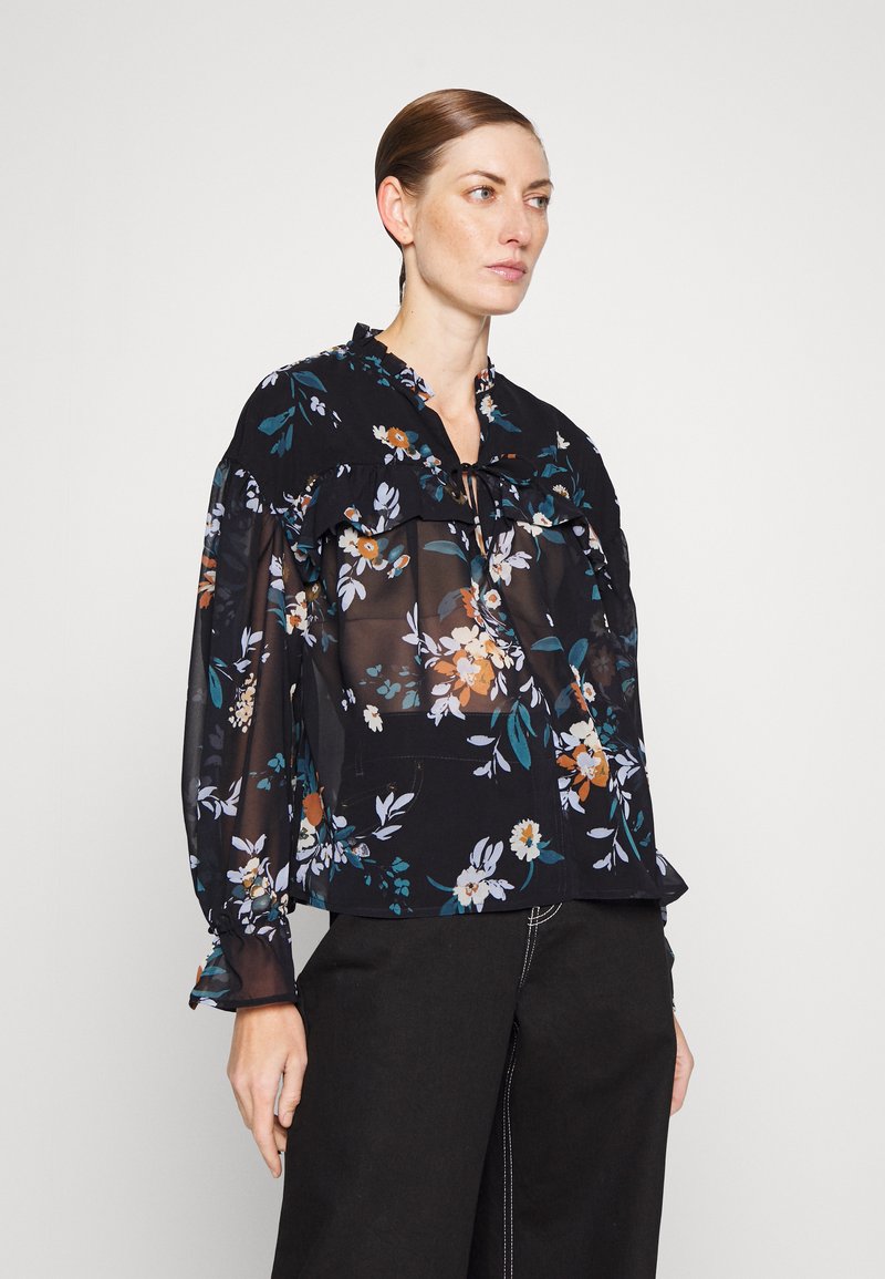 2nd Day DHARA SHEER SENSATION - Blouse - black - Zalando.co.uk