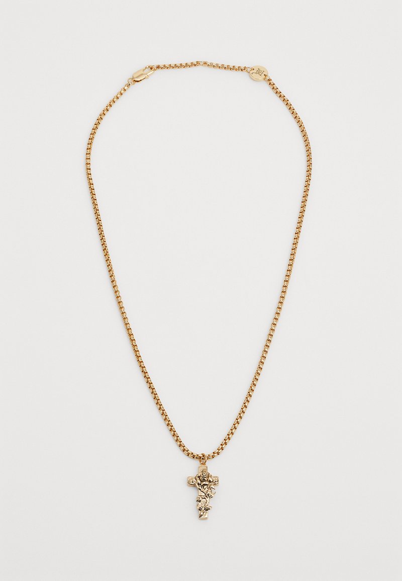 Ed Hardy CROSS & ROSE THORN CUSTOM CAST CRUCIFIX CHAIN NECKLACE UNISEX ...