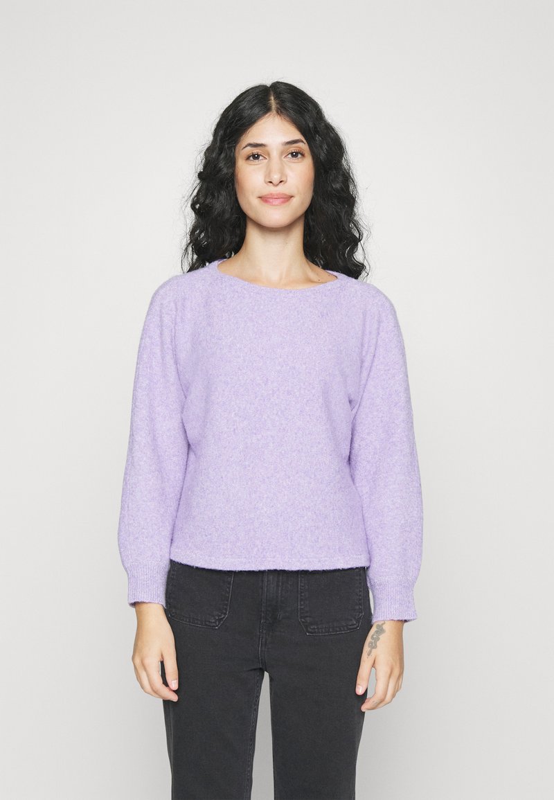 Vero Moda Petite VMDOFFY BOATNECK - Maglione - sand verbena melange ...