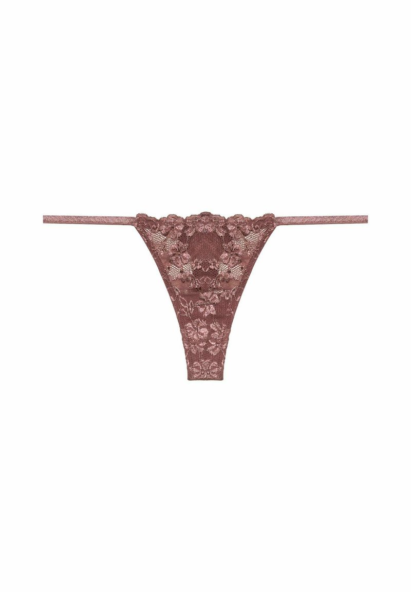 Yamamay PRIMULA - String - light brown floral/marron clair - ZALANDO.FR