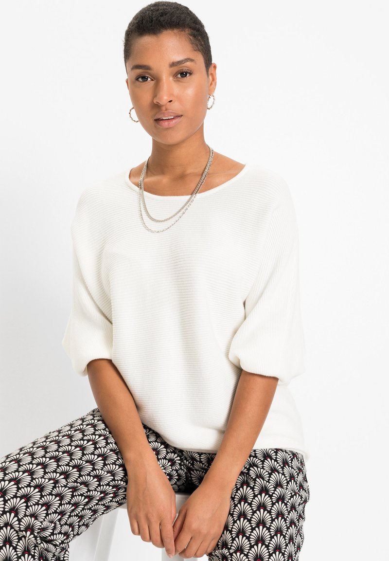 bonprix RIPP - Pullover - white/blanc - ZALANDO.FR