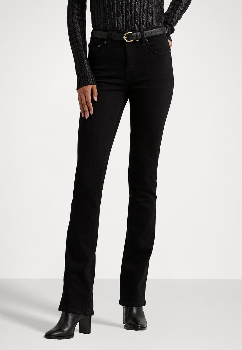 Lauren Ralph Lauren HGHRISE BOOT FULL LENGTH - Bootcut jeans - black ...