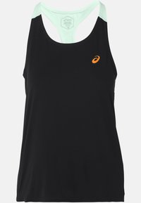 ASICS WOMEN COURT TANK - Linne - performance black mint tint/svart ...