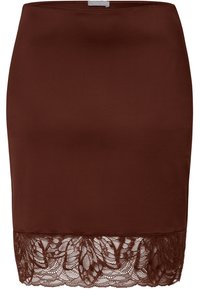 Hanro ELIA - Pennkjol - chocolate chip/brun - Zalando.se