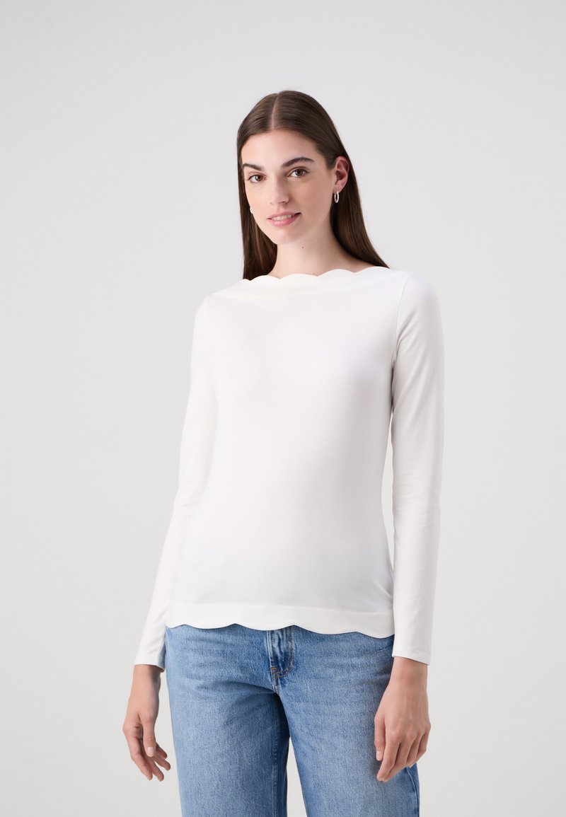 Esprit Collection Topper langermet - off white/offwhite - Zalando.no