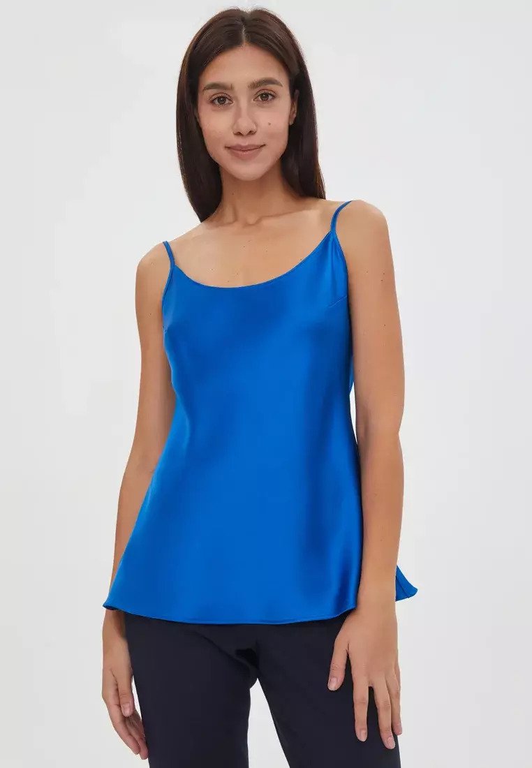 Manii'ta Lacitta Top - bright blue/blue - Zalando.de