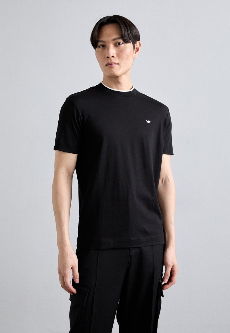 Emporio Armani Print T-shirt - black - Zalando.co.uk