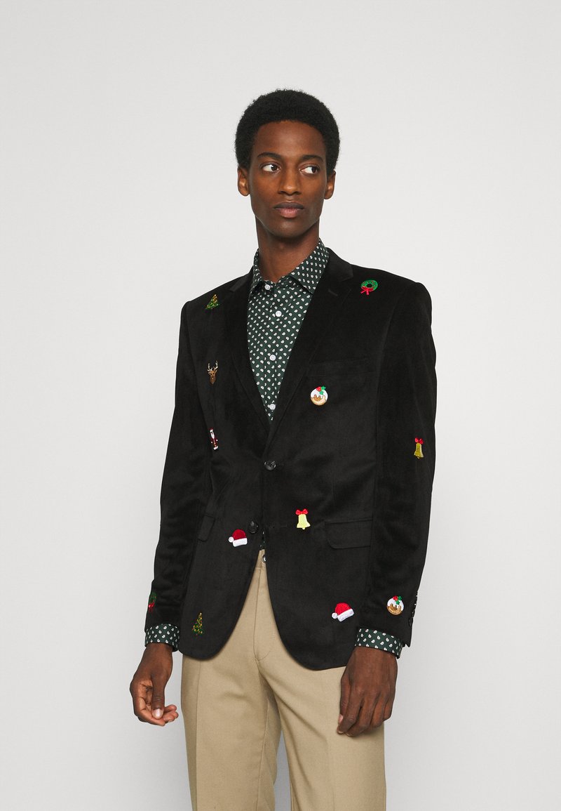 OppoSuits CHRISTMAS ICONS - Dressjakke - black/svart - Zalando.no