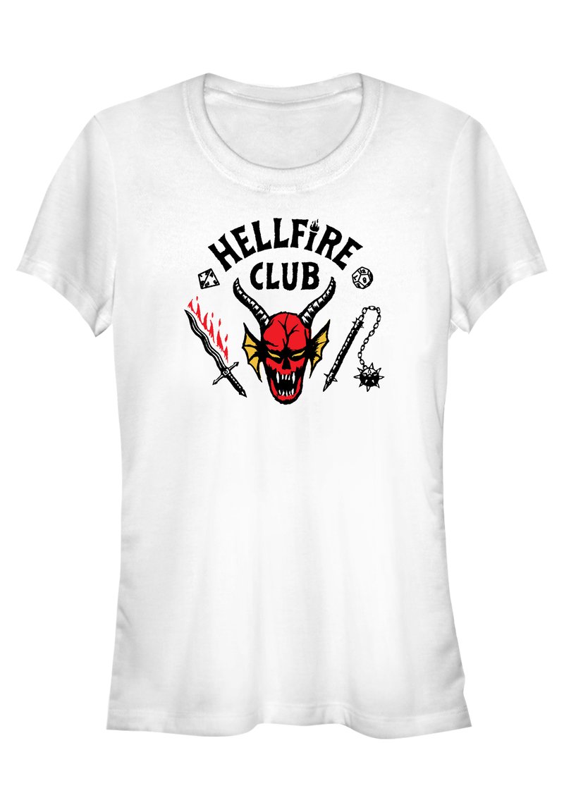Henry Tiger STRANGER THINGS HELLFIRE CUT - Triko s potiskem - white ...
