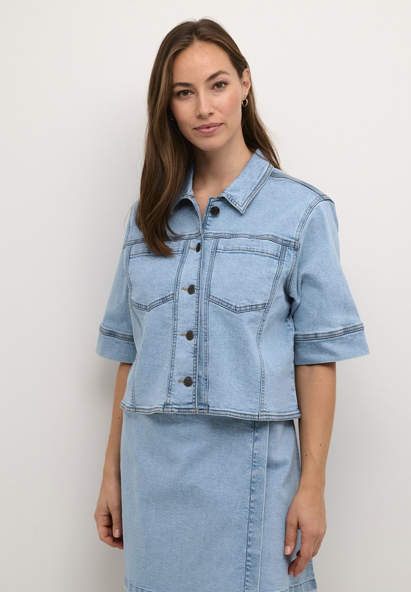 Culture CUAMI - Denim jacket - light blue wash/light blue - Zalando.ie