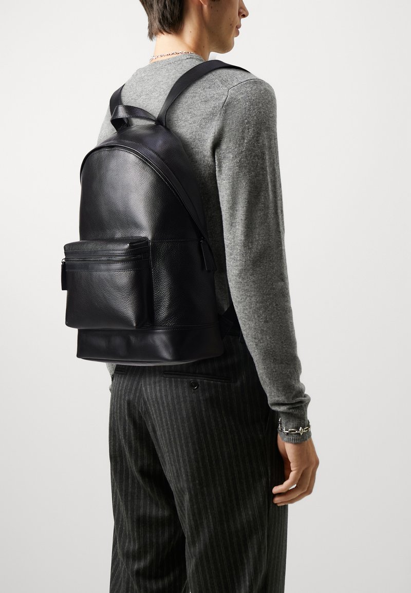 Zign LEATHER UNISEX - Rucksack - black - Zalando.co.uk