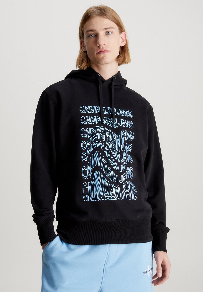 Calvin Klein Jeans Institutional Warp Kapuzenpullover Ck Black
