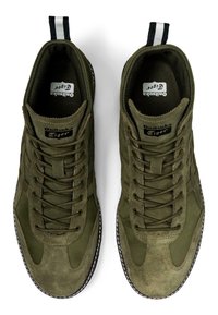Onitsuka Tiger MEXICO RINKAN - Boots à talons - bronze green bronze ...