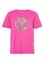 Timberland TREE LOGO CAMO - Camiseta estampada - very berry/fucsia neón ...