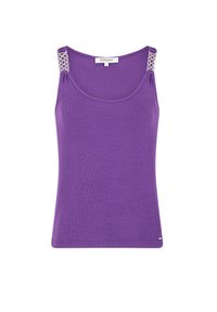 Morgan TANK WITH EMBELLISHED - Top - dark purple/viola scuro - Zalando.it