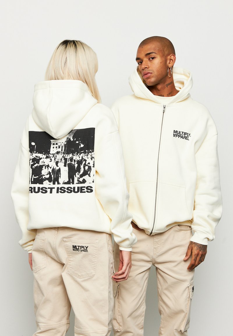 Multiply Apparel OVERSIZE ZIP REVERSE MONITORING - Felpa con zip ...