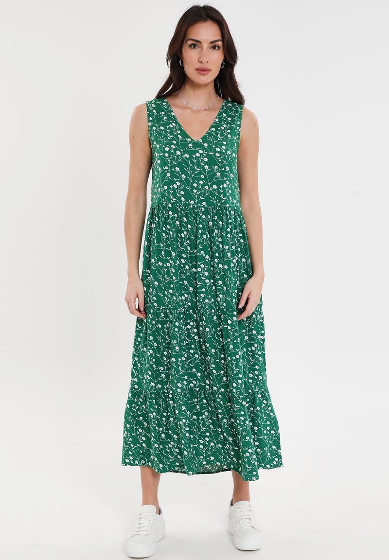 Threadbare THB ROCKS TIERED V - Robe de jour - green/vert - ZALANDO.FR