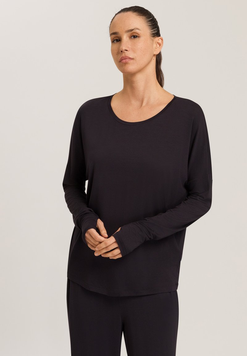 Hanro YOGA - Longsleeve - black beauty/zwart - Zalando.nl