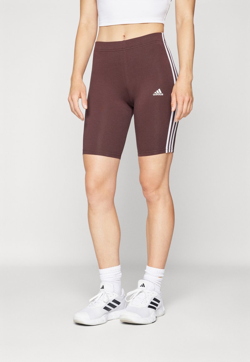 adidas Sportswear ESSENTIALS 3-STRIPES BIKE - Retuusid - shadow brown/pruun - Zalando.ee