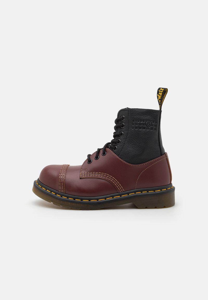 MM6 Maison Margiela 1460 - Lace-up ankle boots - oxblood red/black ...