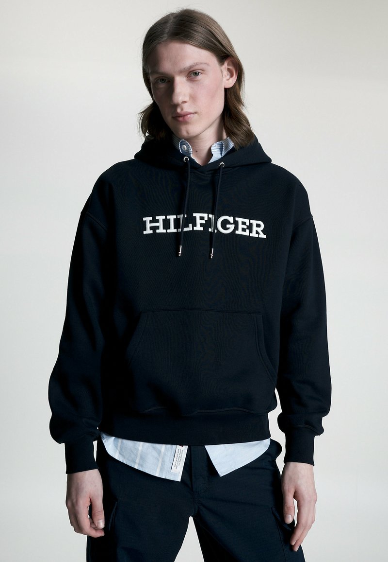 Tommy Hilfiger MONOTYPE EMBROIDERY ARCHIVE FIT - Hoodie - desert sky ...